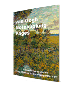 Vincent van Gogh Notebooking Pages - Homeschool Copywork
